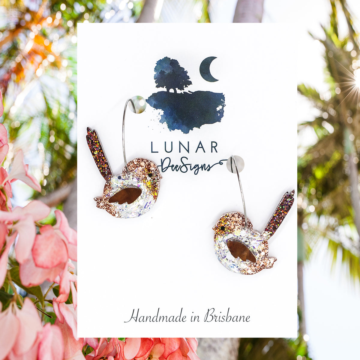 Sally the Superb Fairy Wren - Hoops – Lunar DeeSigns